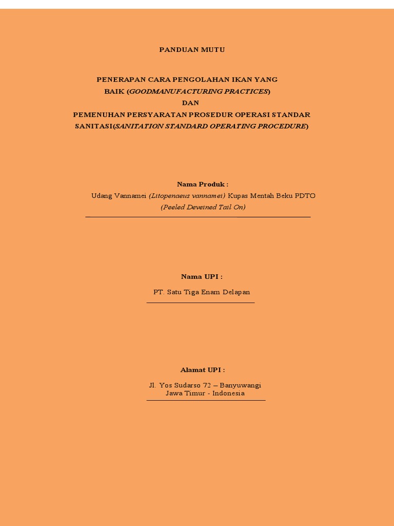 Panduan Mutu Kelompok 4 (Tugas Bu Yuli) | PDF