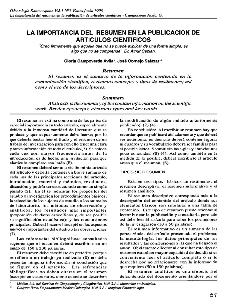 Importancia Del Resumen – Qué es un resumen y características de un ...