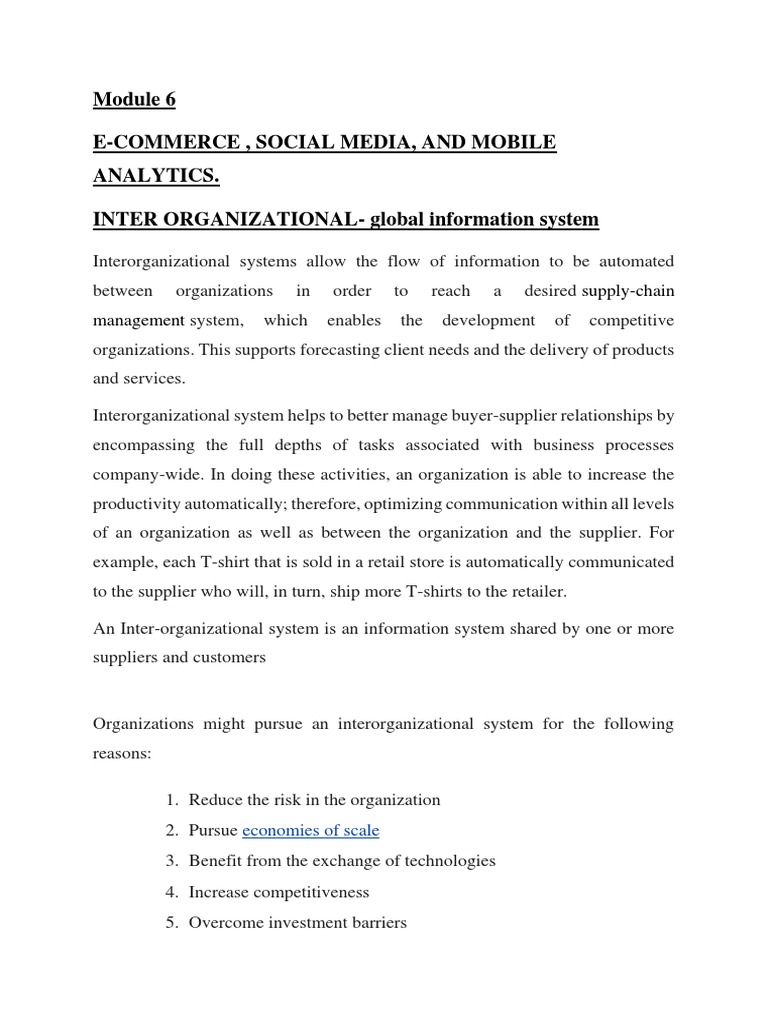 Module 6 Big Data Analytics PDF | PDF | E Commerce | Computer Network
