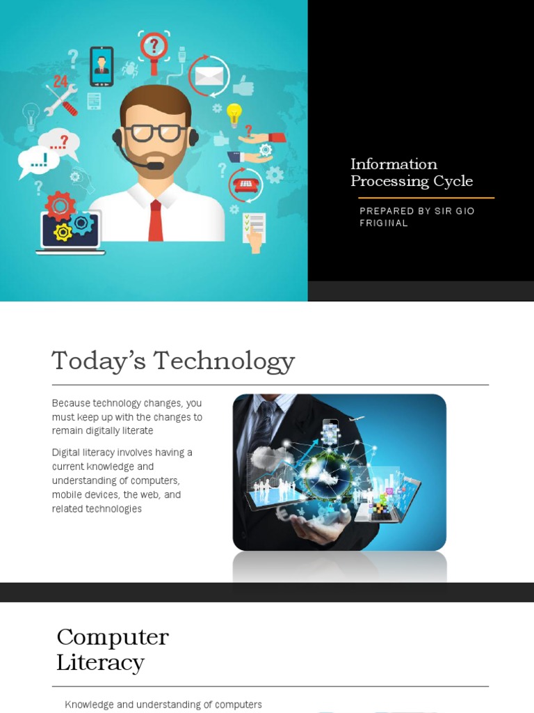 Lesson 3 - Information Processing Cycle | PDF | Input/Output | Central ...