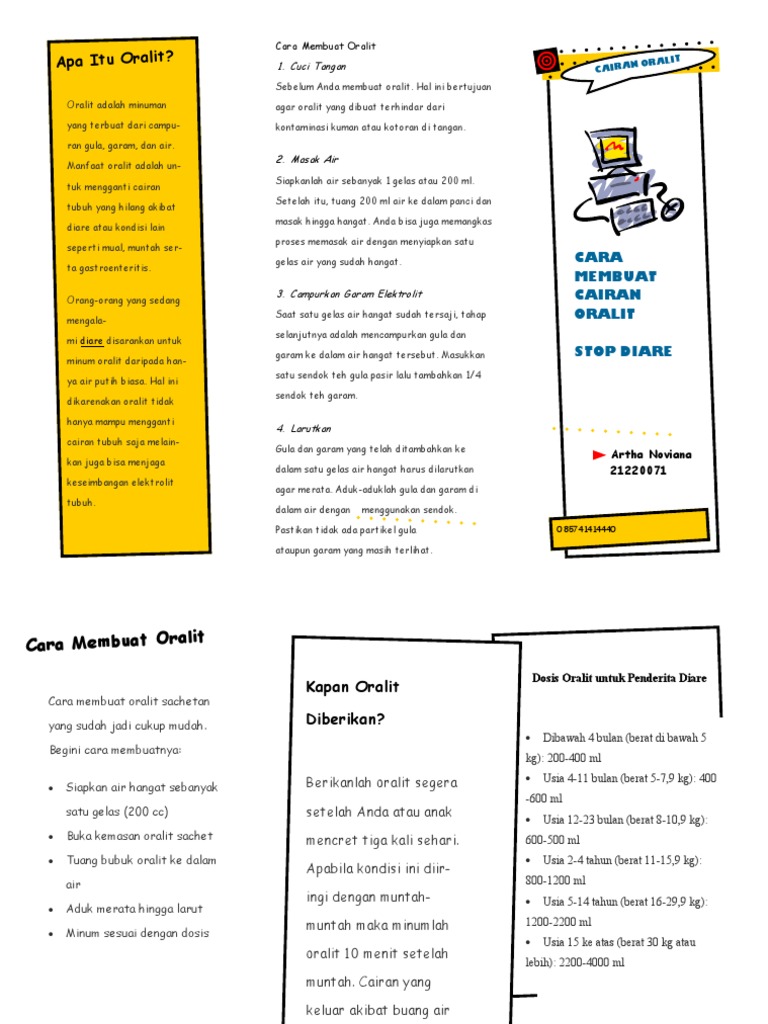 Leaflet Oralit | PDF