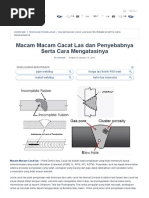 Macam Macam Cacat Las Dan Penyebabnya Serta Cara Mengatasinya | PDF