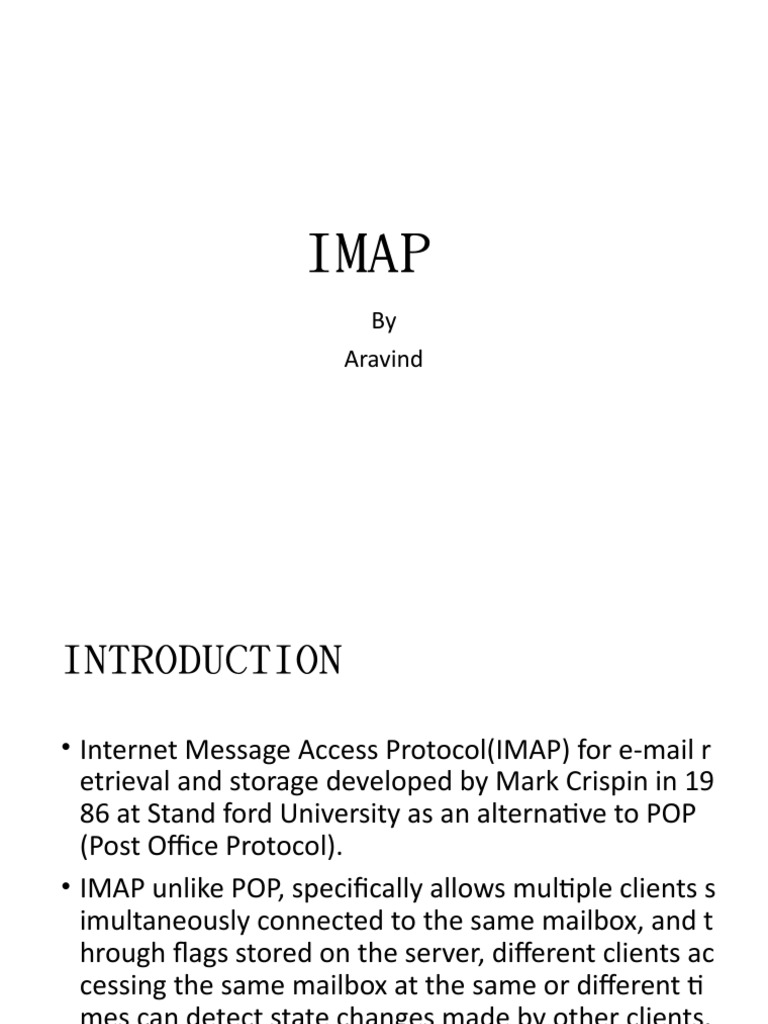 IMAP | PDF