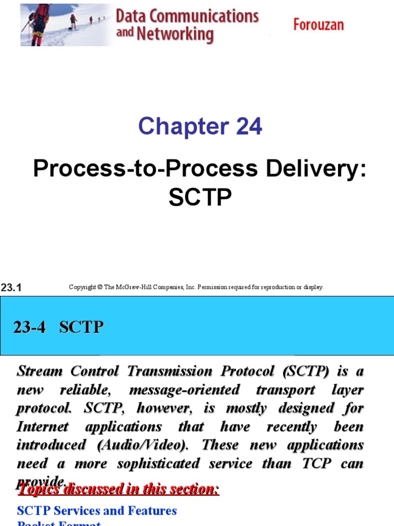 Process-to-Process Delivery: SCTP | Download Free PDF | Transmission ...