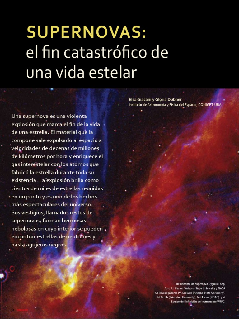 Supernovas 2 | PDF | Estrellas | Supernova