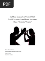 Csec English Sba Reflection 1 Notes and Samples | PDF