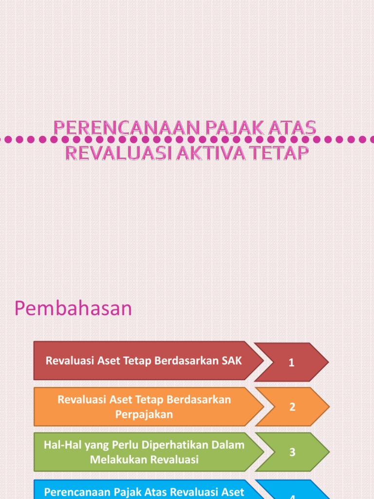 Perencanaan Pajak Atas Revaluasi Aset Tetap | PDF