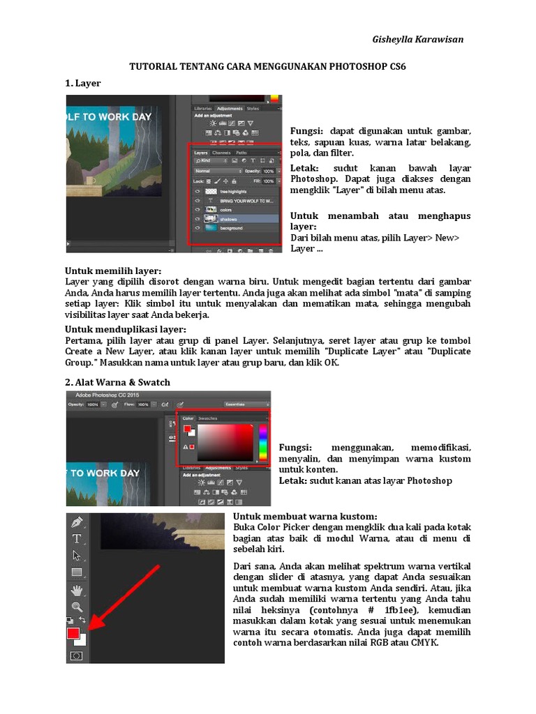 Tutorial Lengkap tentang Fitur-Fitur Dasar Photoshop CS6 | PDF