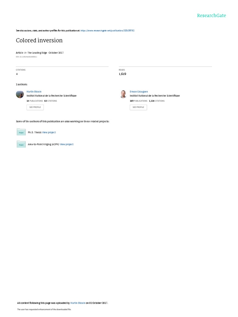 Colored Inversion | PDF | Convolution | Spectral Density