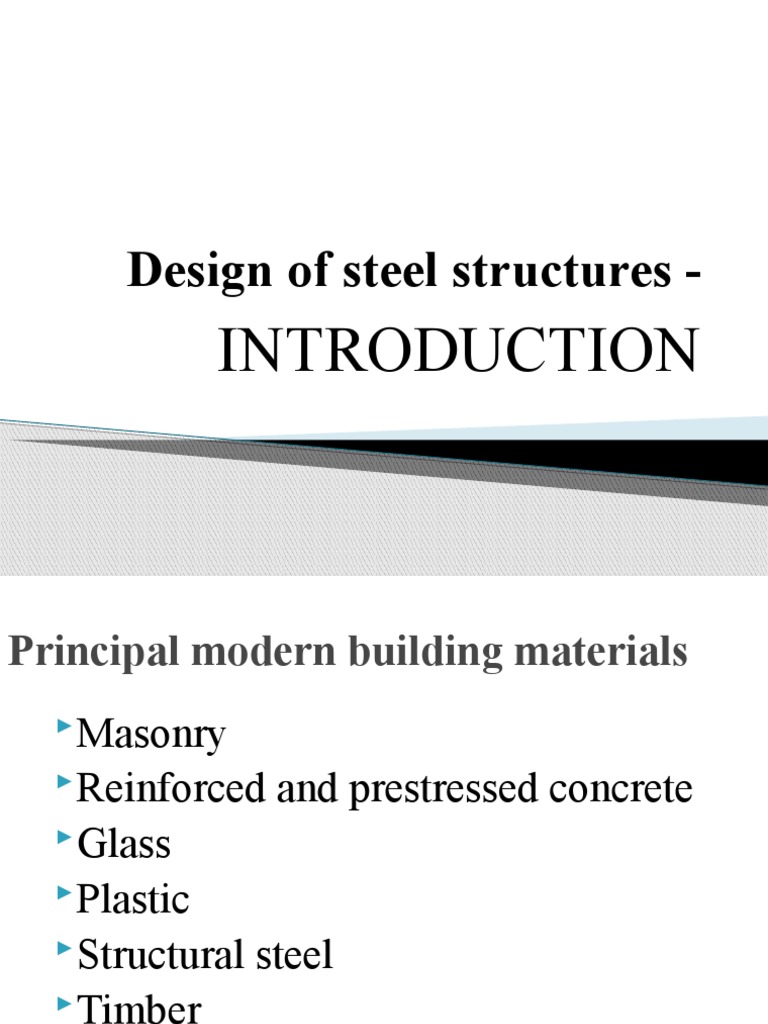 Design of Steel Structures - Introduction | PDF | Steel | Strength Of ...