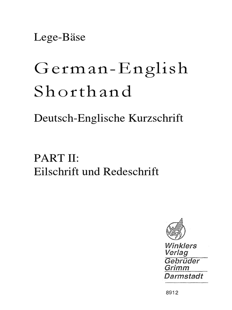 German English Shorthand PART2 | PDF | Shorthand | Syllable
