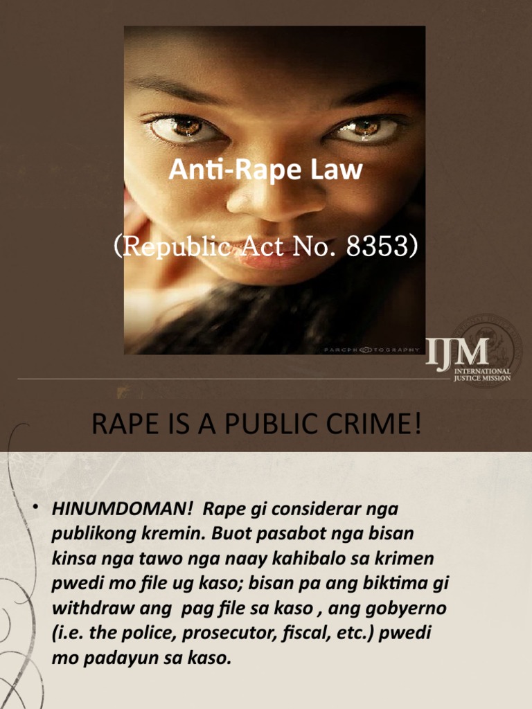Anti-Rape Law Visayan | PDF
