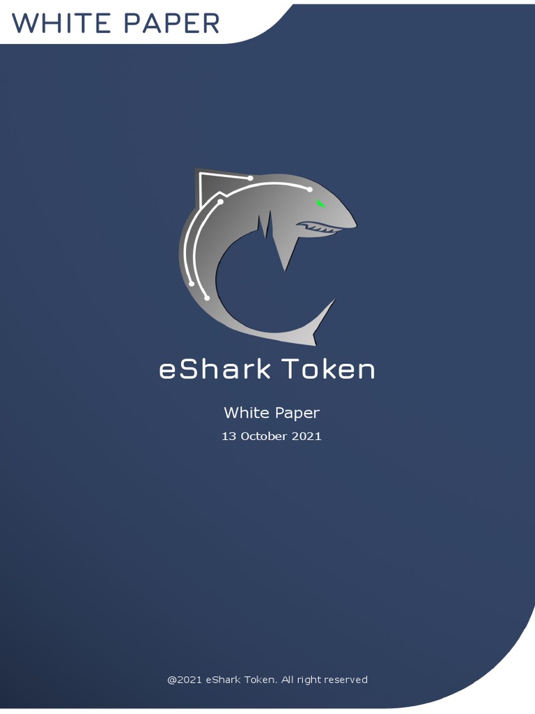 Eshark Token: White Paper | Download Free PDF | Cryptocurrency ...