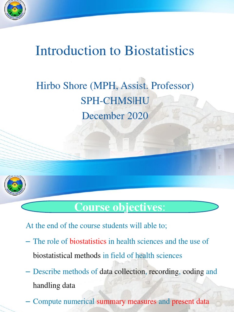Biostatistics Introduction | PDF | Statistics | Level Of Measurement