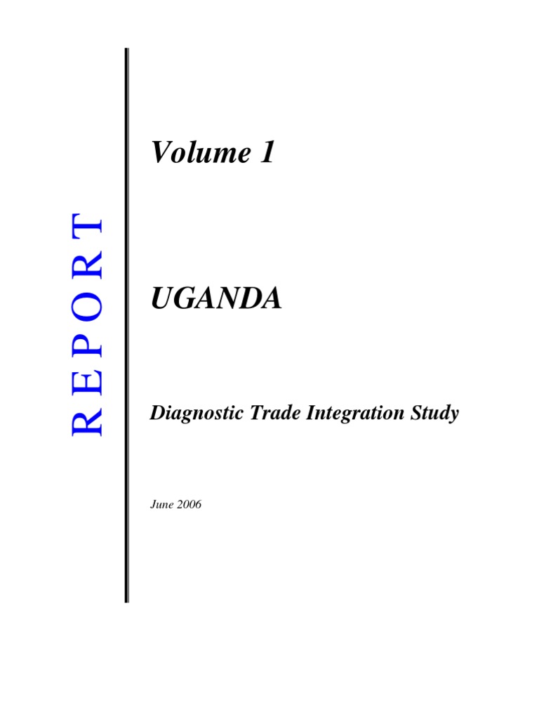 Uganda Diagnostic Trade Study 2006 | PDF | Uganda | Economic Growth