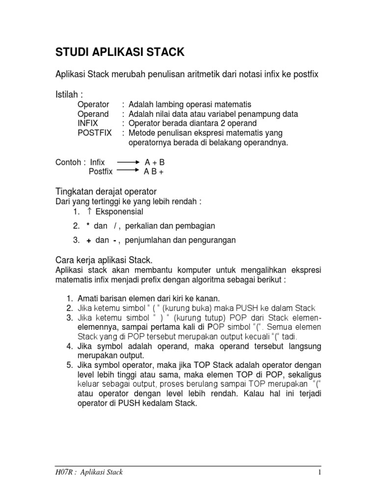 Studi Kasus Stack | PDF