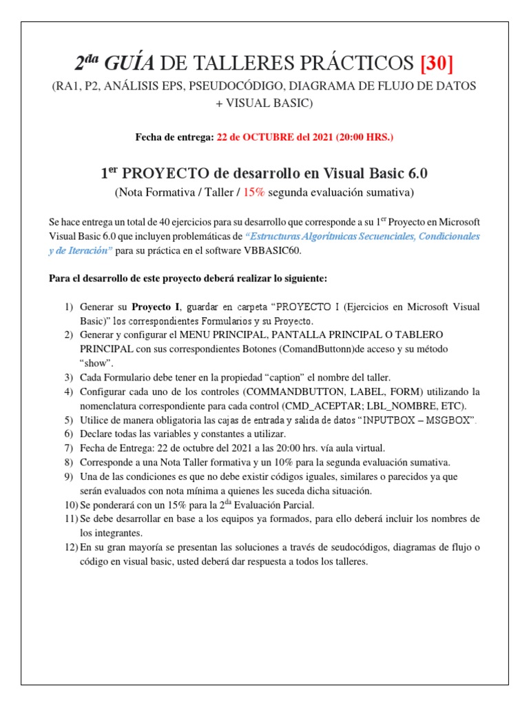 30 Ejercicios | PDF | Algoritmos | Triángulo