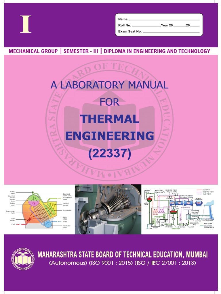 Thermal Engg. Manual Final | PDF