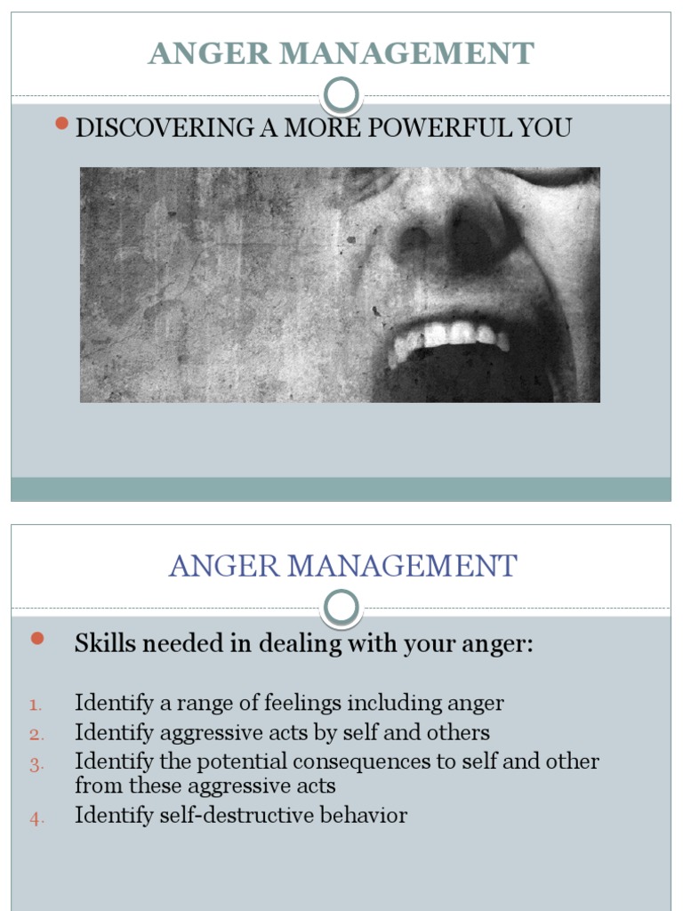 Anger Management: Discovering A More Powerful You | PDF | Anger ...