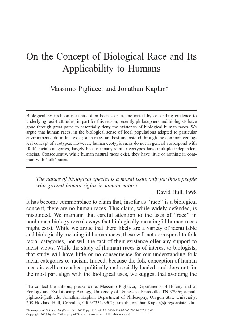 Biological Races | Race (Human Categorization) | Ethnicity, Race & Gender