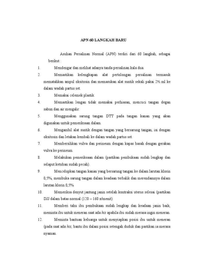 60 - Langkah - Apn Terbaru | PDF | Pengembangan Diri | Kesehatan Holistik