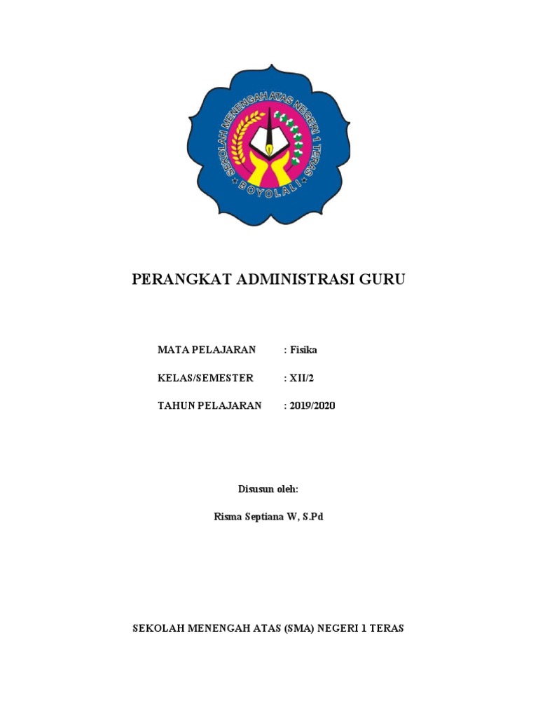 Cover RPP Kelas XII | PDF