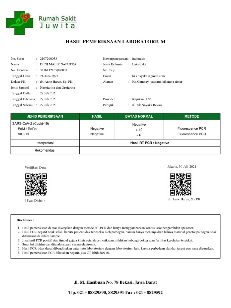 DENI MALIK SAPUTRA-pcr | PDF