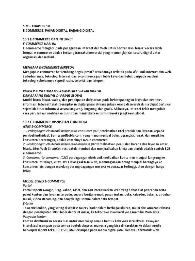 Rangkuman SIM Chapter 10 | PDF