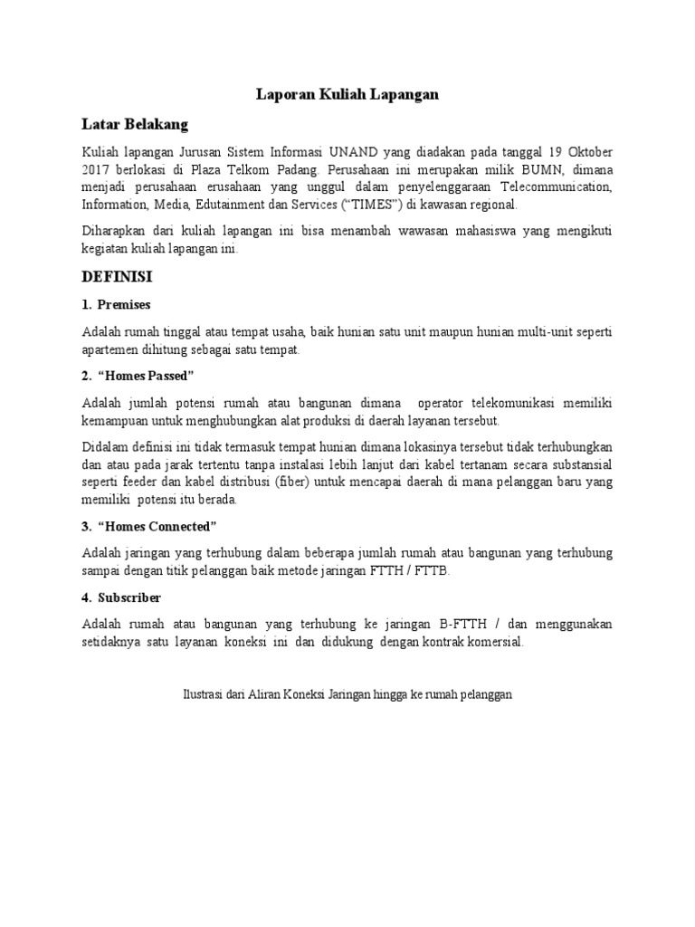 Laporan Kuliah Lapangan | PDF