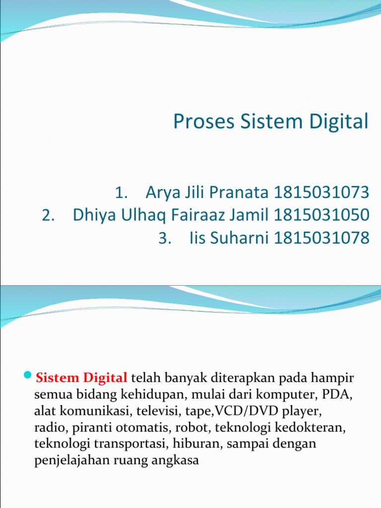 Proses Sistem Digital | PDF