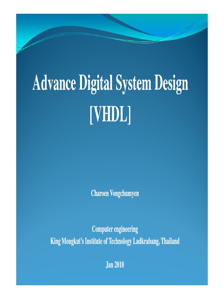 Advance Digital System Design Advance Digital System Design Advance Digital System Design