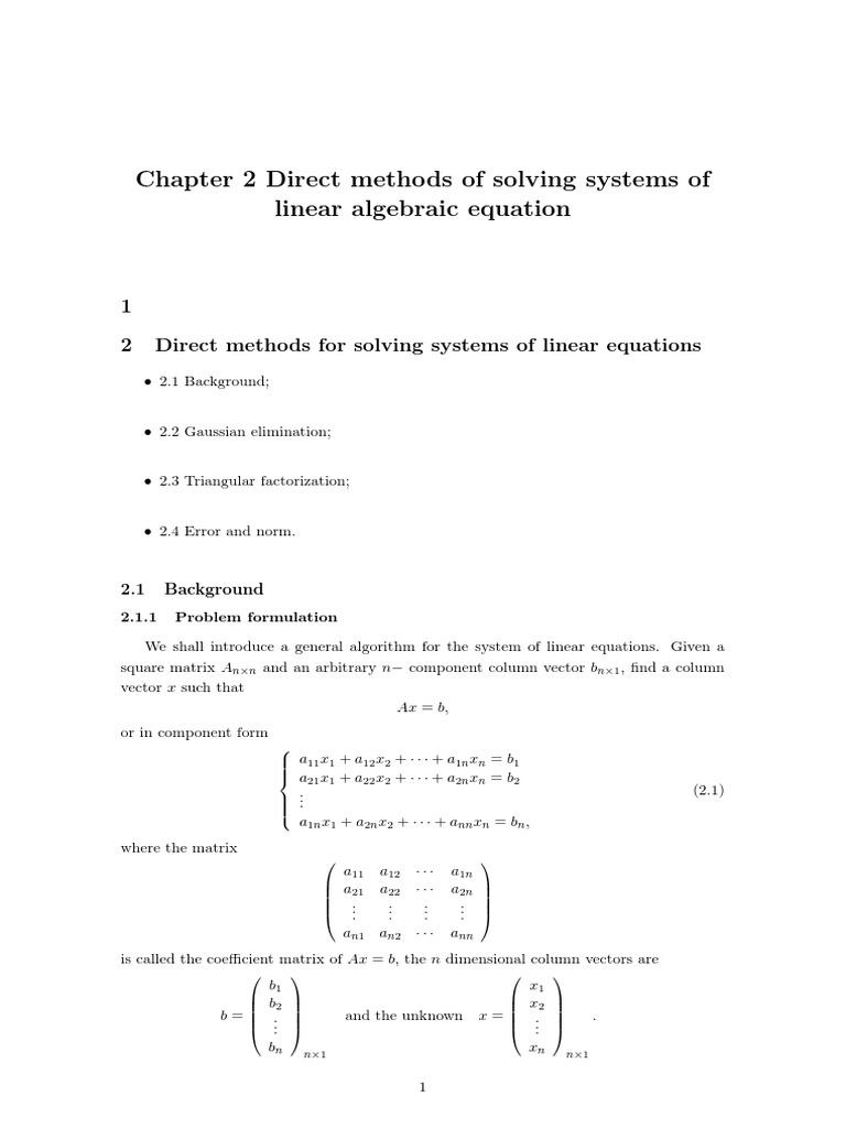 Chap 2 Computational Method | PDF | Matrix (Mathematics) | Determinant