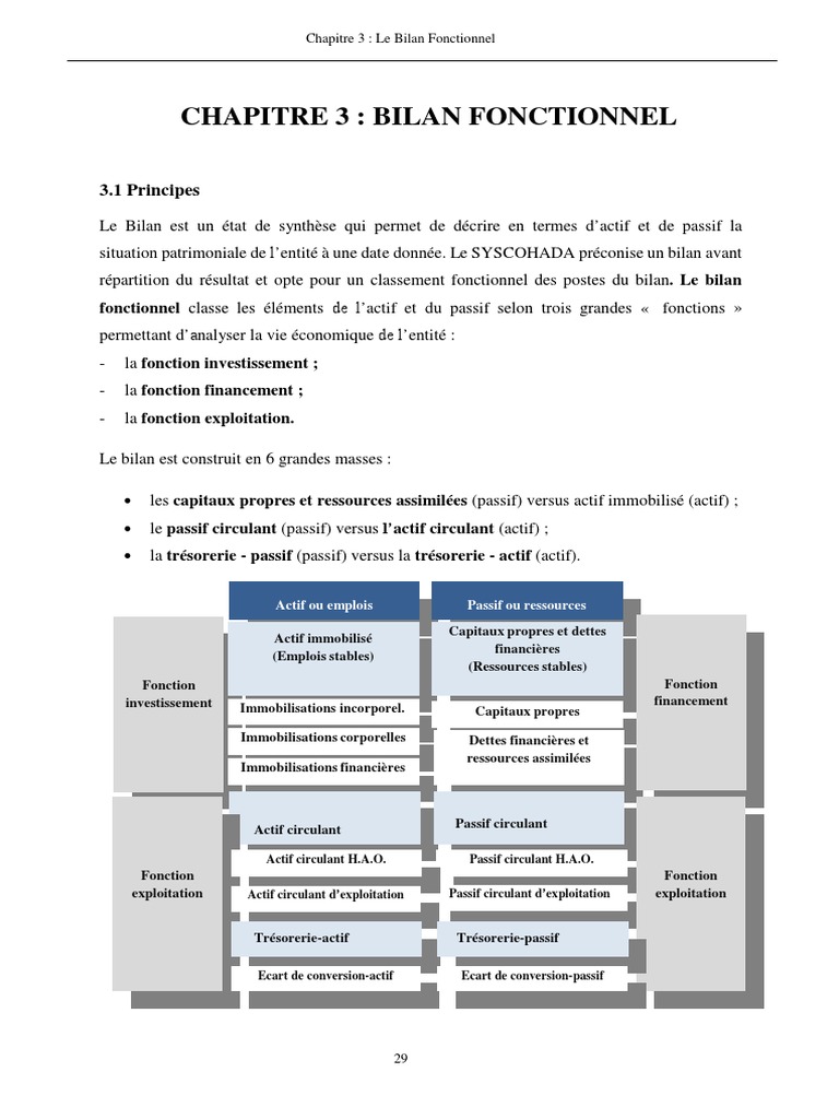 Comprendre le Bilan Fonctionnel | PDF | Bilan comptable | Capitaux propres