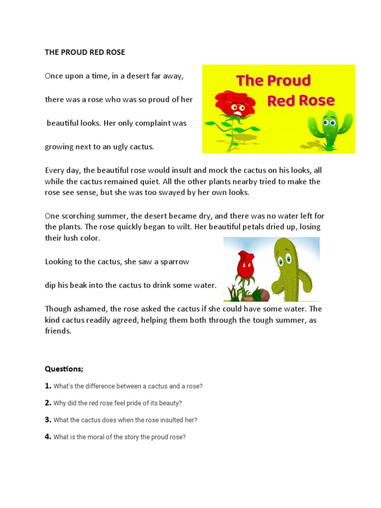 The Proud Rose: A Moral Tale | PDF