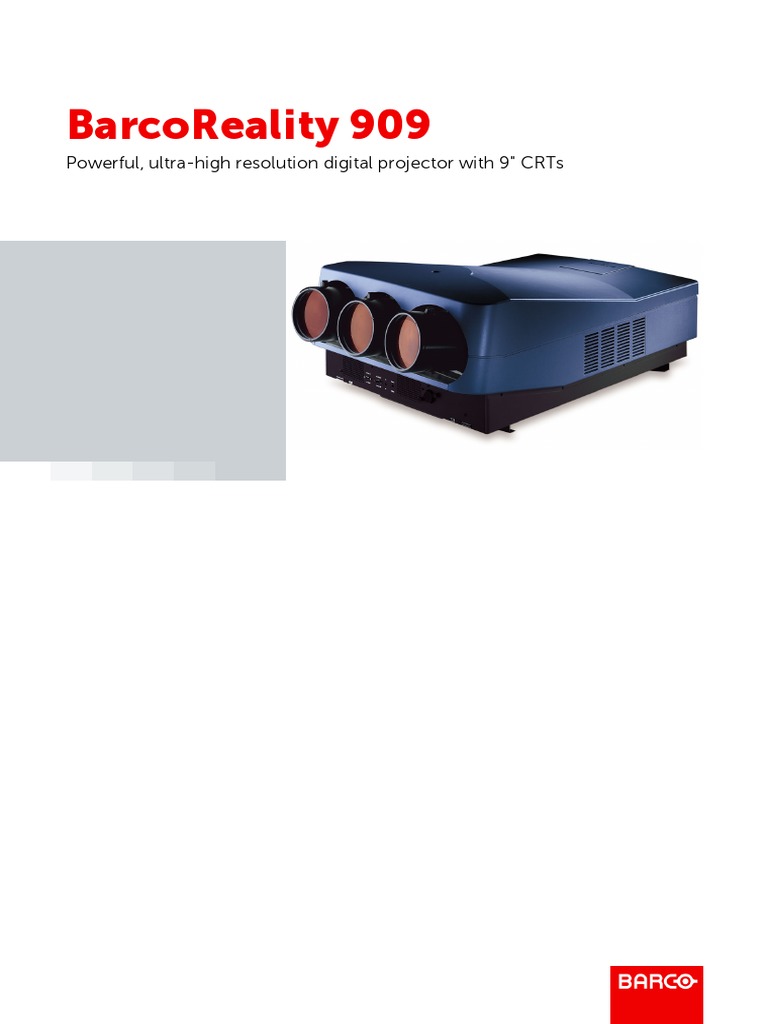 Barcoreality 909: Powerful, Ultra-High Resolution Digital Projector ...