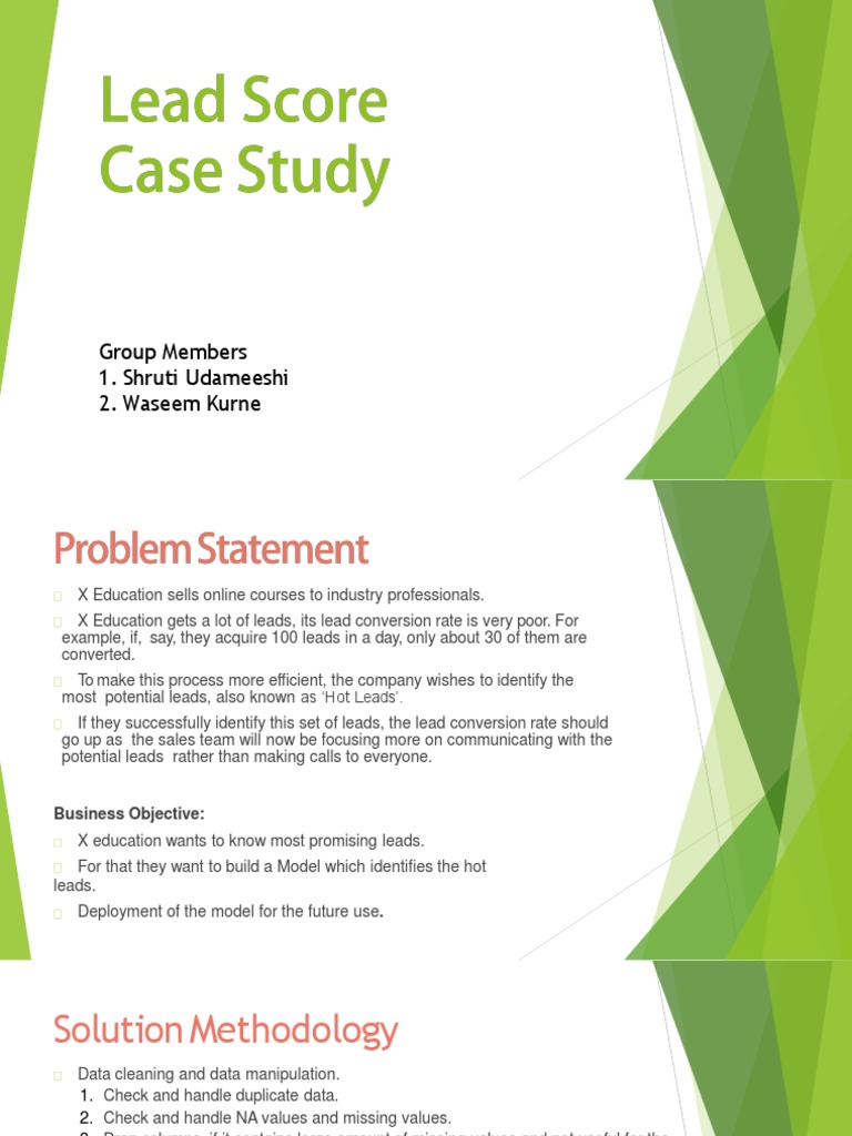 Predictive Analytics for Hot Leads | PDF | Data Analysis | Regression ...