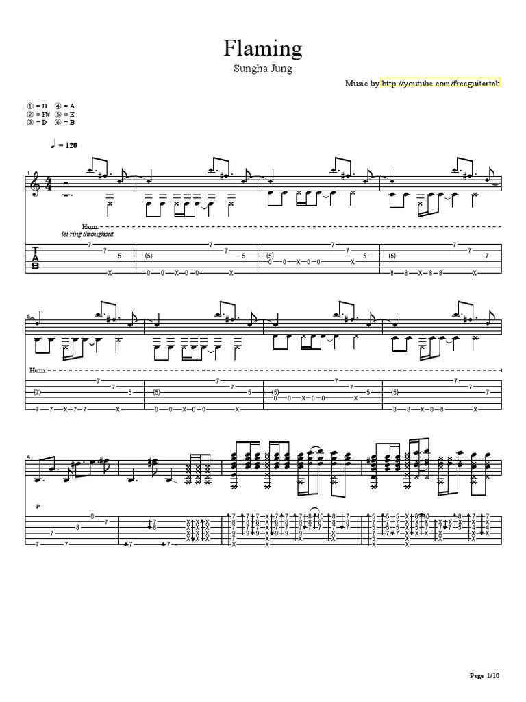 Sungha Jung-Original Flaming | PDF