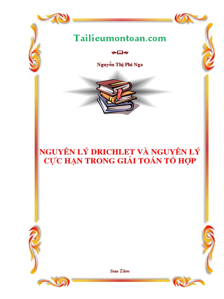 Toan 9 Nguyen Ly DIRICHLET Va Nguyen Ly Cuc Han Trong Giai Toan To Hop Tran Thi Phi Nga | PDF