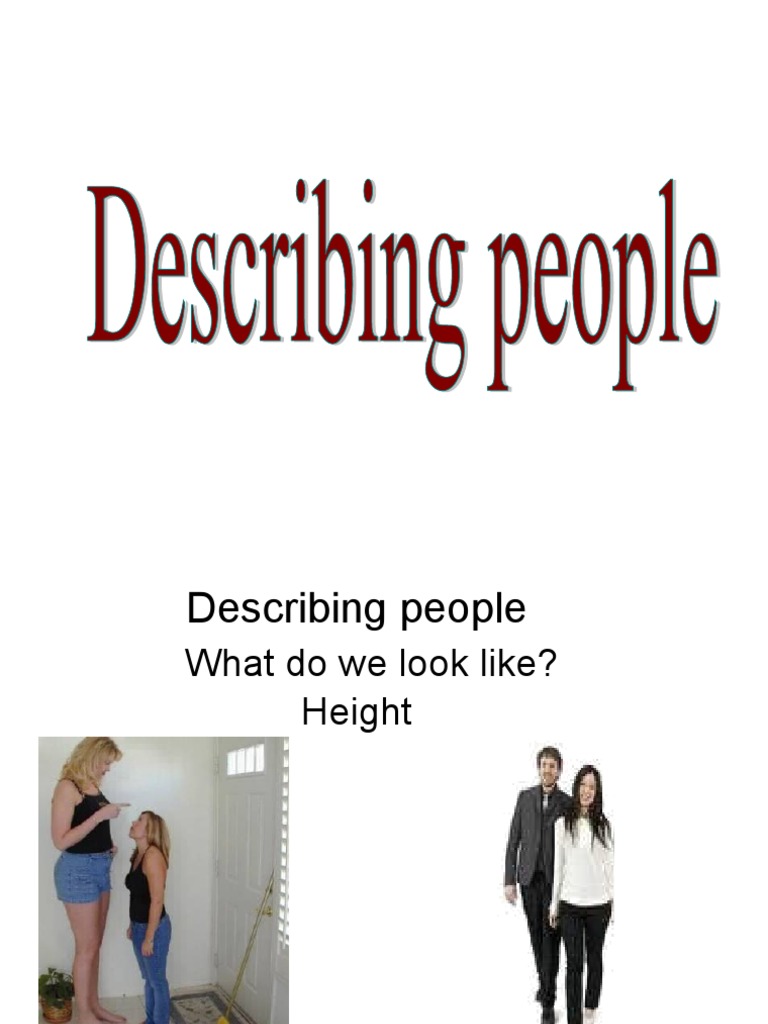 Describing People in Games | PDF