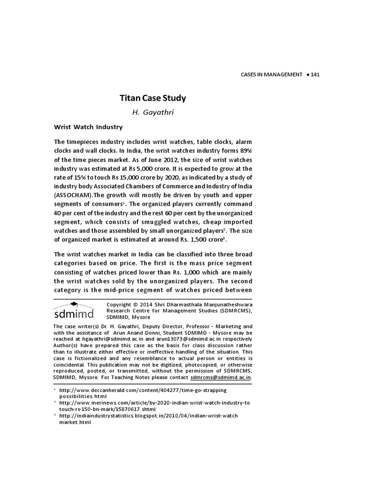 Titan Case Study | PDF