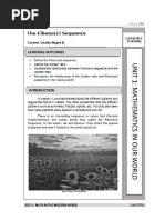 Fibonacci Spiral Worksheet | PDF