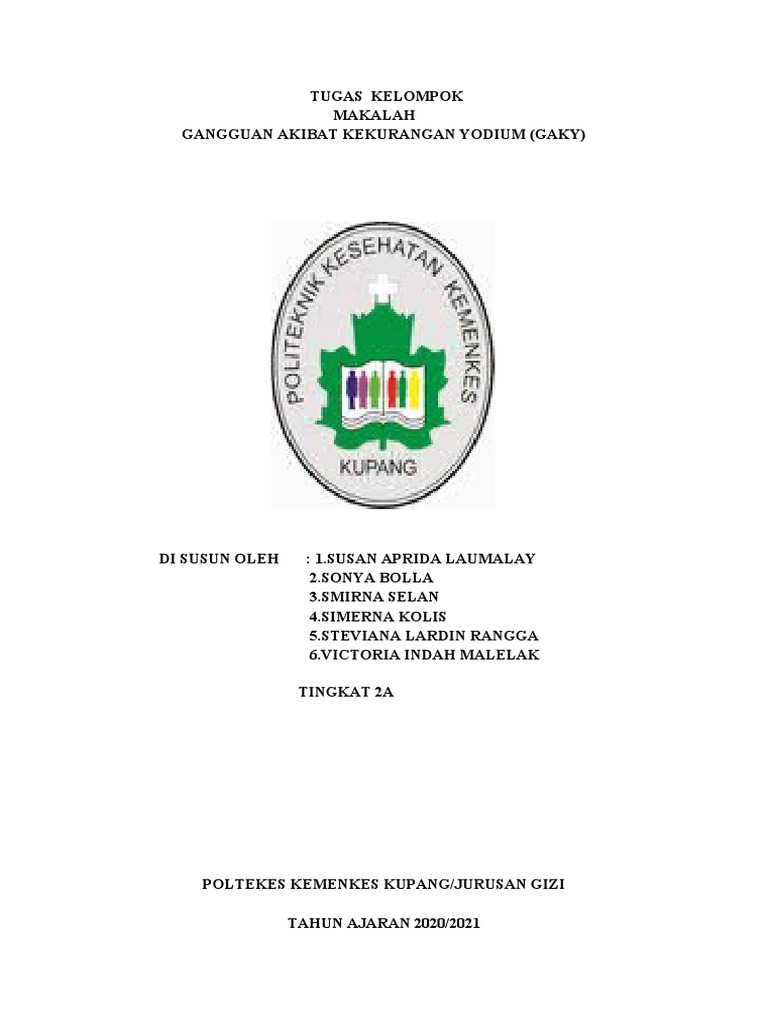 Kel 5 Gangguan Akibat Kekurangan Yodium (Gaky) | PDF | Kesehatan Holistik