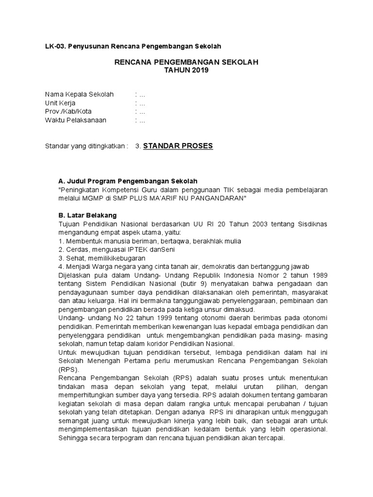 Contoh RPS 1 | PDF