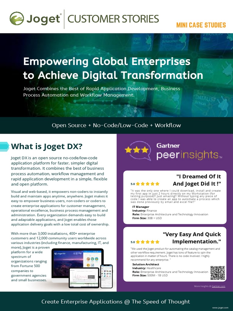 Joget Mini Case Studies Booklet v1.0d | PDF | Web Application | Automation