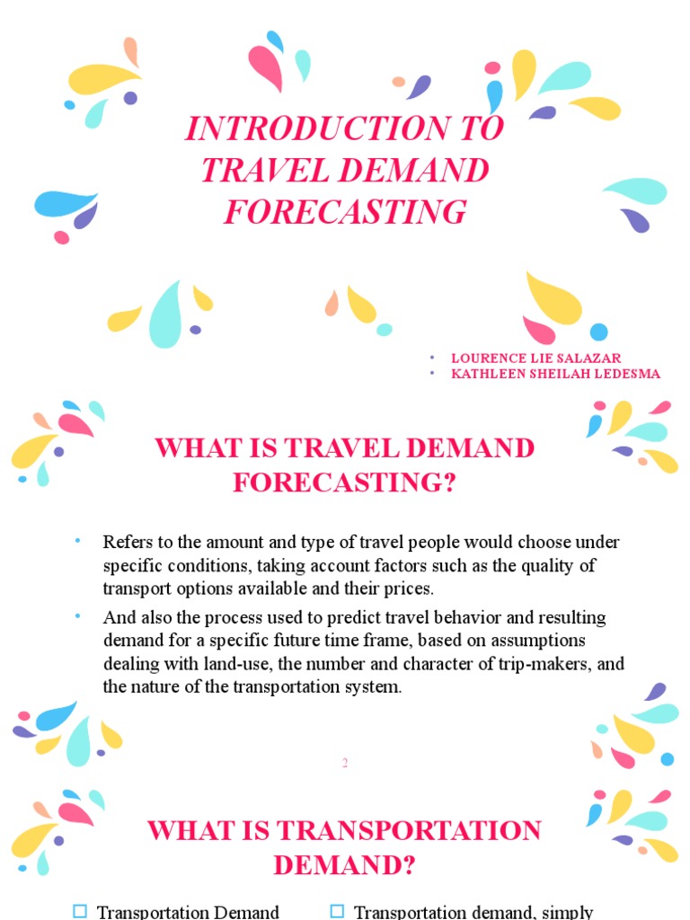 Introduction To Travel Demand Forecasting | PDF | Demand | Transport