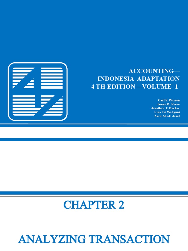 Chapter 2 - Analyzing Transaction | PDF | Debits And Credits ...