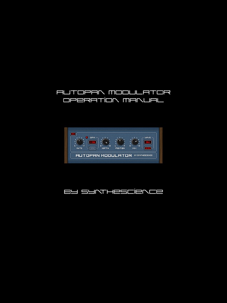 Autopan Modulator Operation Manual | PDF | Amplitude | Sound