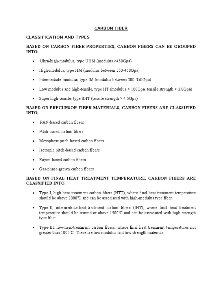 Carbon Fiber | PDF | Carbon | Fibers