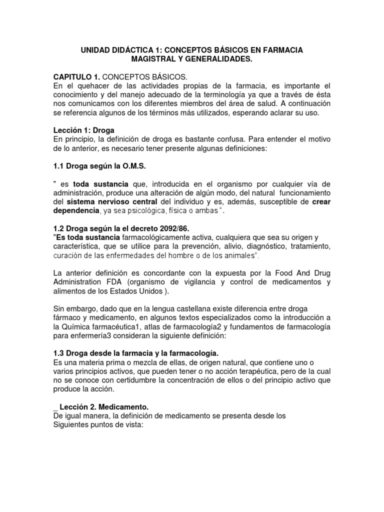 MAGISTRAL | PDF | Medicamentos con receta | Farmacología