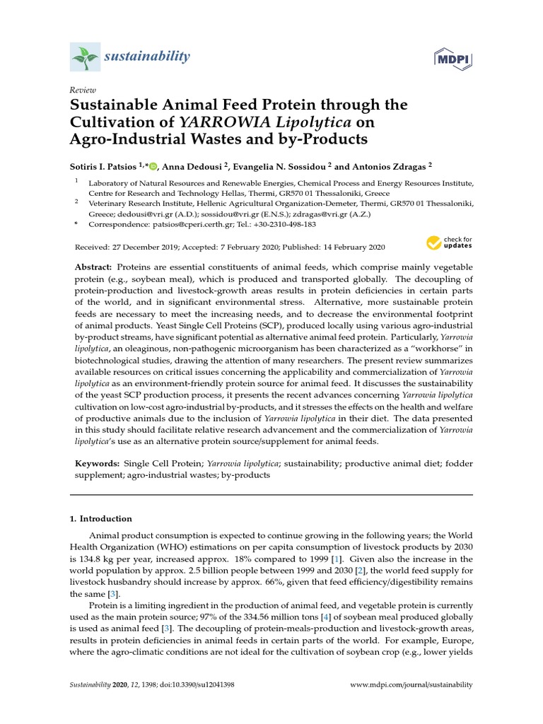 Sustainability 12 01398 | Download Free PDF | Life Cycle Assessment ...